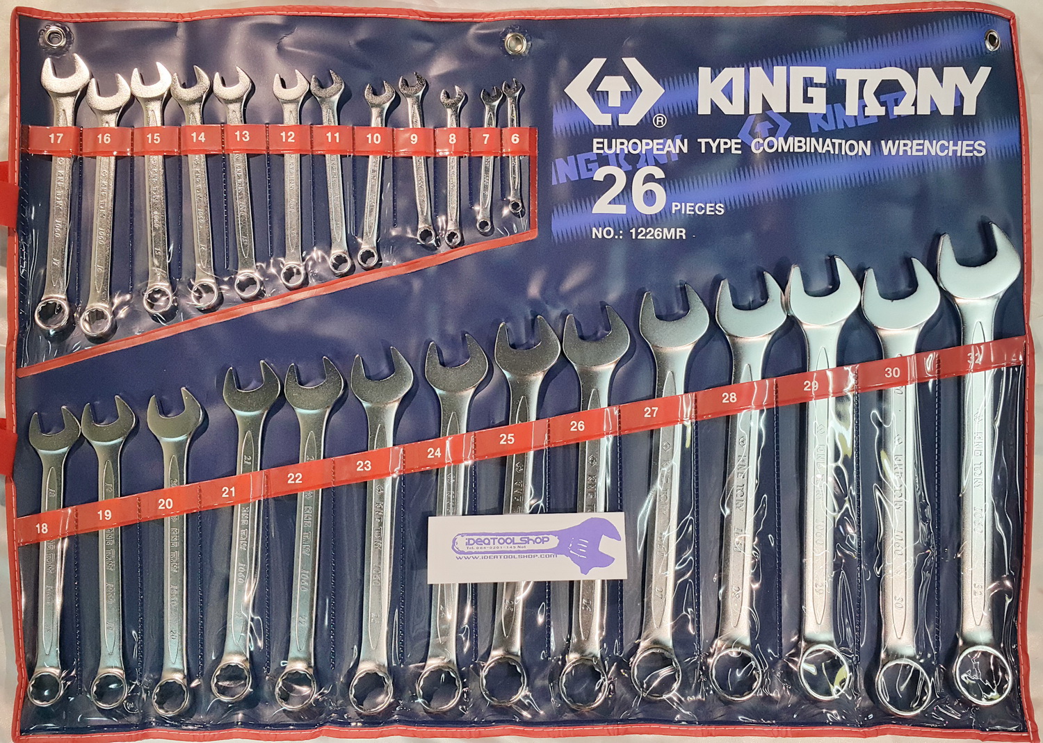 ชุด ประแจ แหวนข้าง KINGTONY 6 - 32 [ คิงโทนี่ ] 26 ชิ้น Pcs. / ชุด Set ...